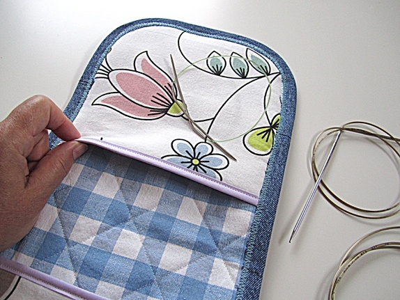 Rundpinnemappe - Jeans med blonde - Epla