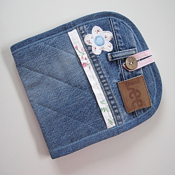 Rundpinnemappe - Jeans med blonde - Epla