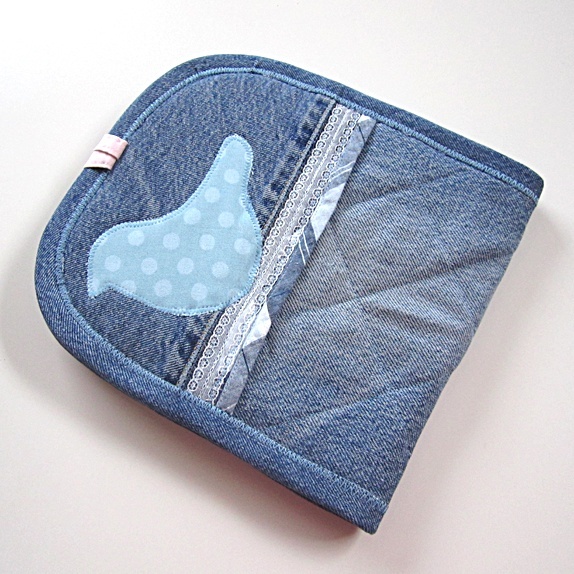 Rundpinnemappe - Jeans med blonde - Epla