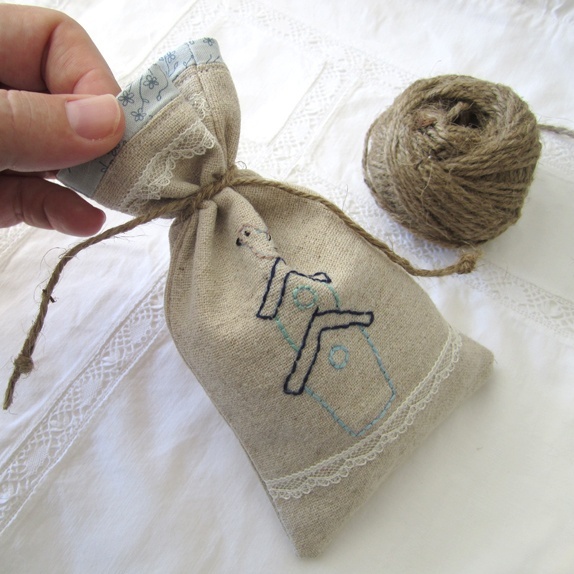 Pose til oppbevaring - lille fugl - Epla