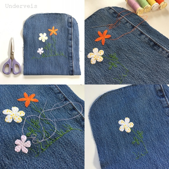 Rundpinnemappe - markblomster - Epla