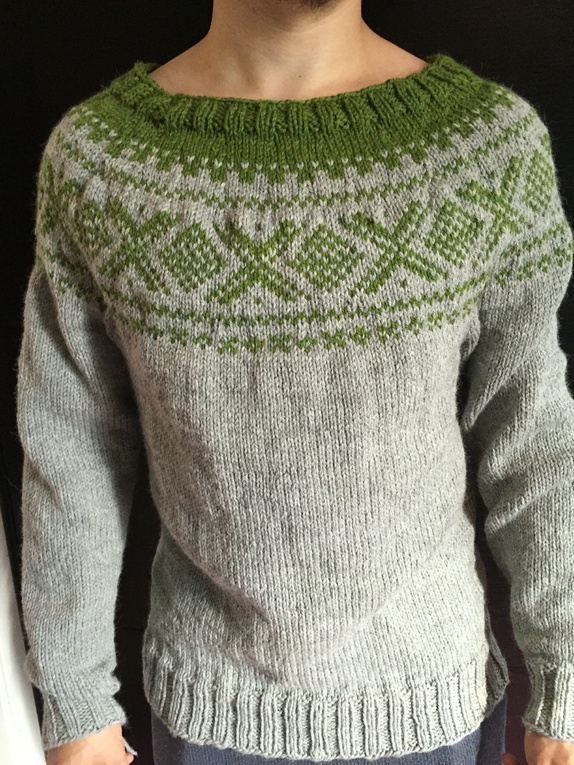 Marius genser II, rundstrikk - Epla