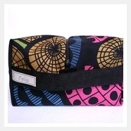 Strikketøymappe - stor sort/mangefarget - Epla