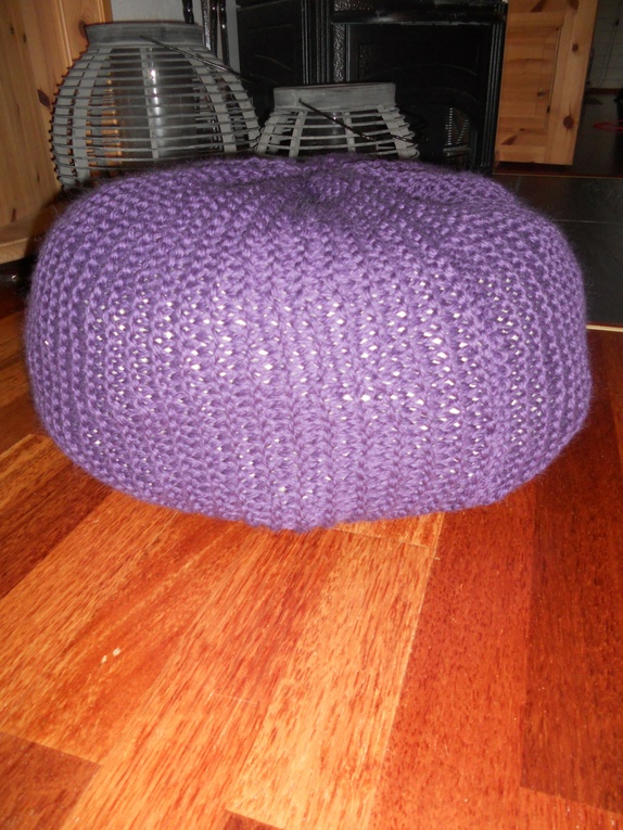 Strikket puff - Epla