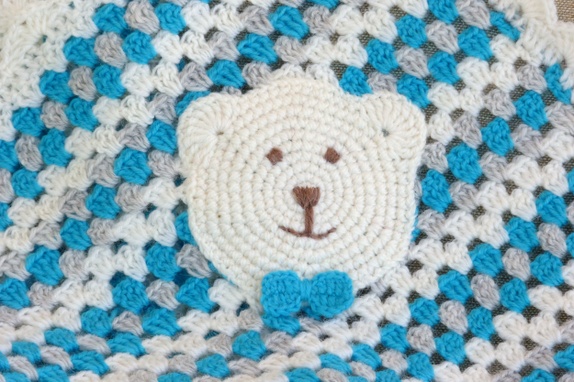 Heklet vognteppe/babyteppe - Epla