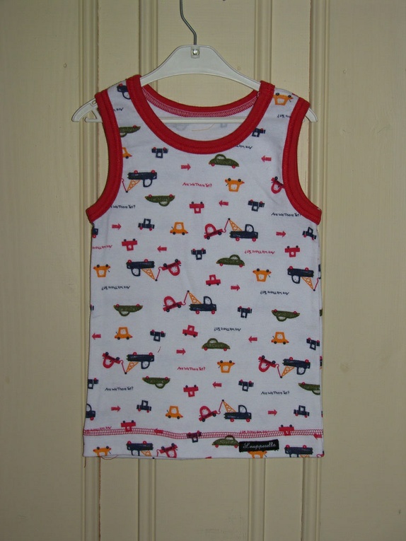Trøye/singlet "Biler" str 3 år - Epla