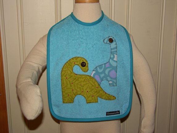 Smekke med dinosaur-applikasjon - Epla