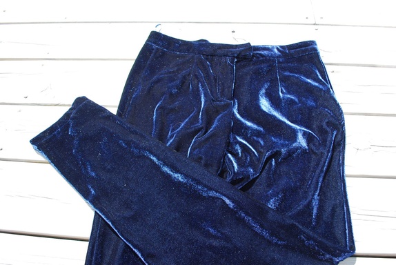 Boohoo bukse i fløyelsjersey. str 38 - Epla