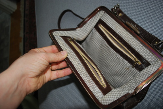 Spesiell vintage veske i skinn - Epla