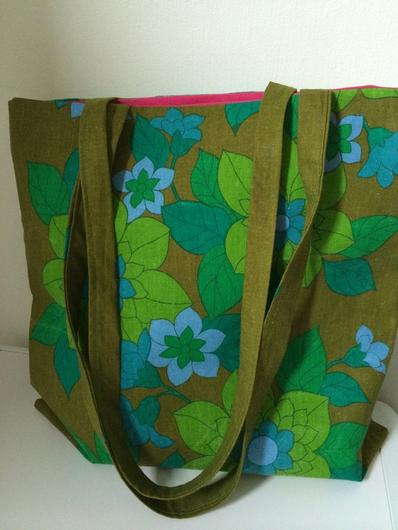 Retro skulderveske/ handlenett - Epla