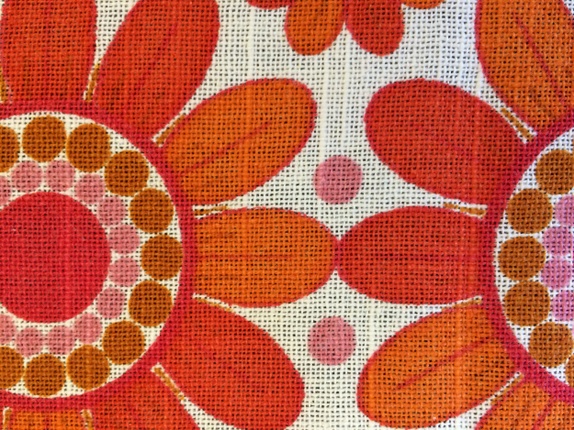 Retro stoff oransje - Epla