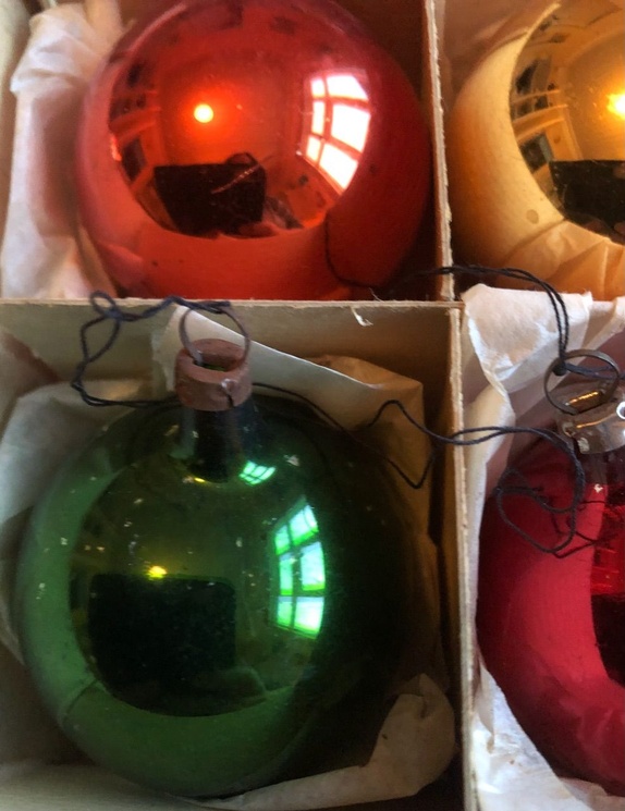 Gamle julekuler - 7 stk - Epla