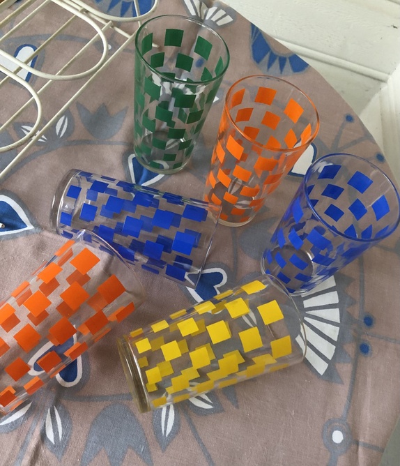 Retro stativ med glass - Epla