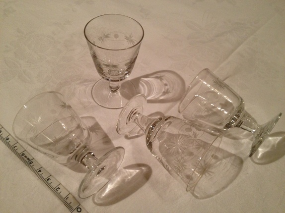 Gamle glass 4 stk - Epla