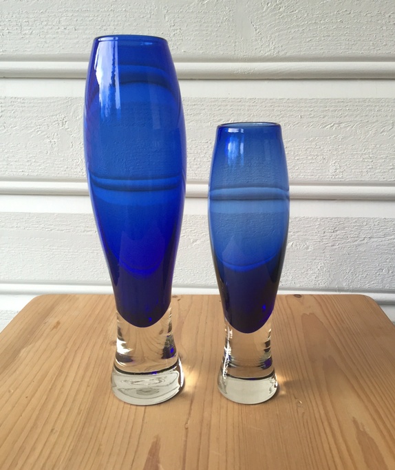 Blå Hadeland vaser - Epla