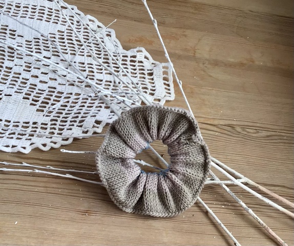 Strikket scrunchie - Epla