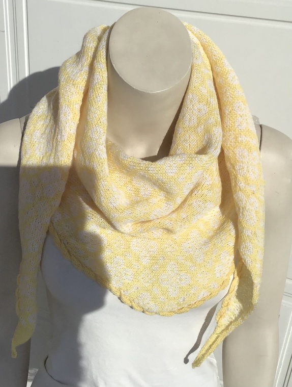 Gult lekkert ullsjal - Epla