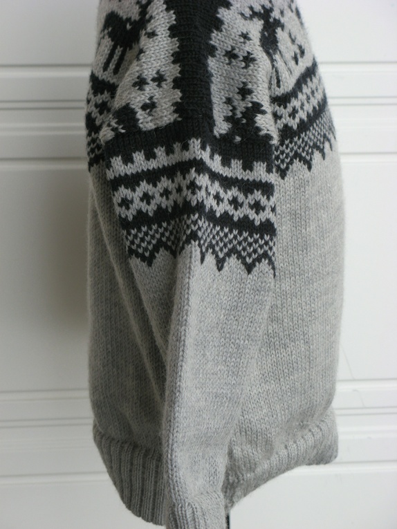 Strikka ullgenser med elg! Str 2 -3år:) - Epla