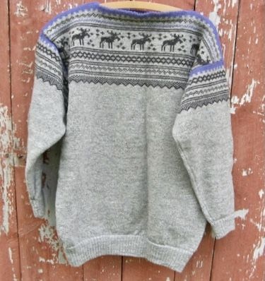 Lun ullgenser med elg str 50-52. - Epla