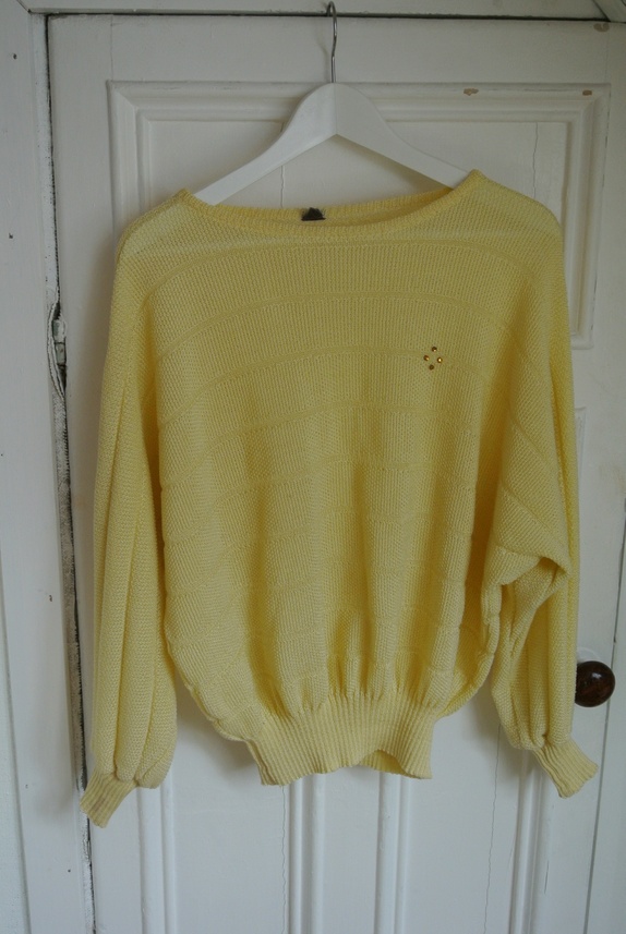 Vintage kremgul genser - Epla