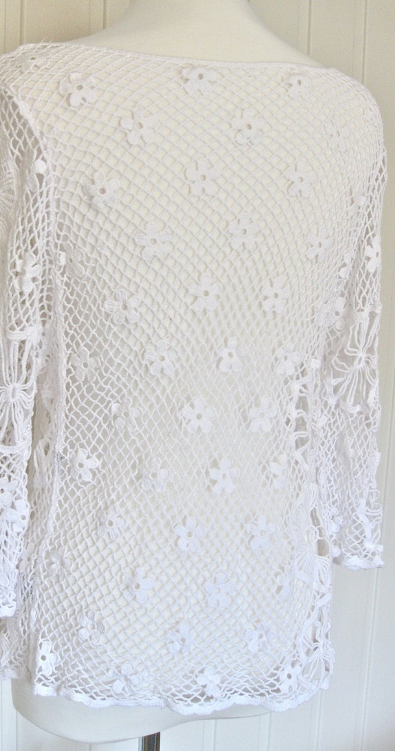 -30% Mønster Bluse: Hvit (400kr før) - Epla