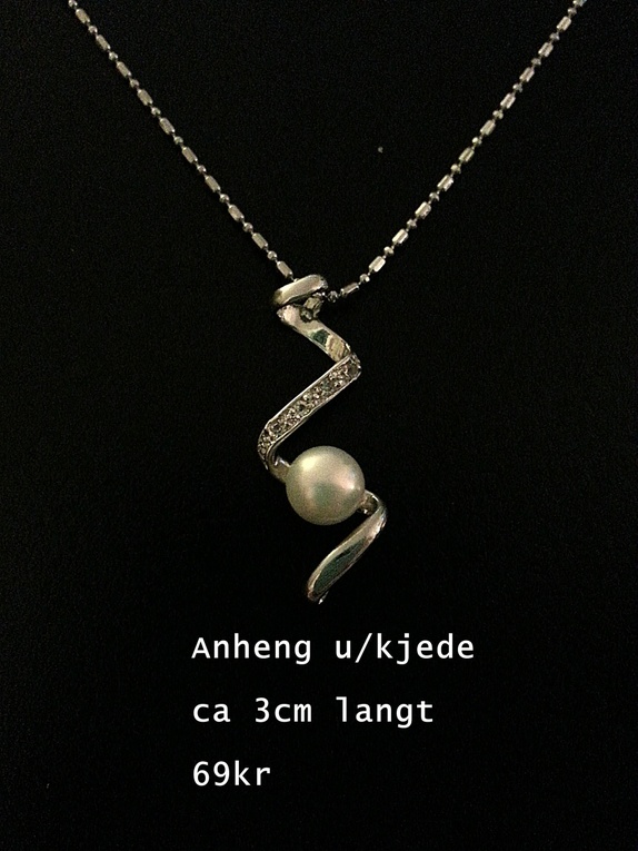 Anheng hvit perle - Epla