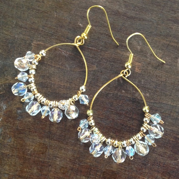 Golden hoops ørepynt ringer - Epla