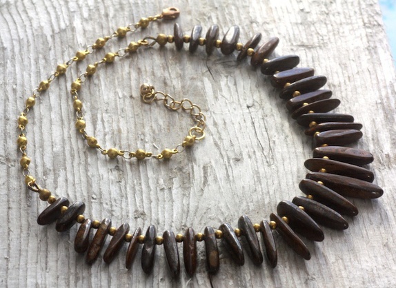 Bronzite statement smykke vintage messing - Epla