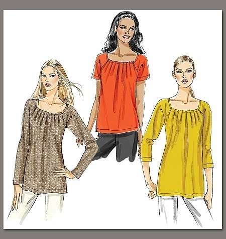 SOMMERSALG - halv pris! Vogue 8650 - mønster til enkel topp, str 6-12 - Epla