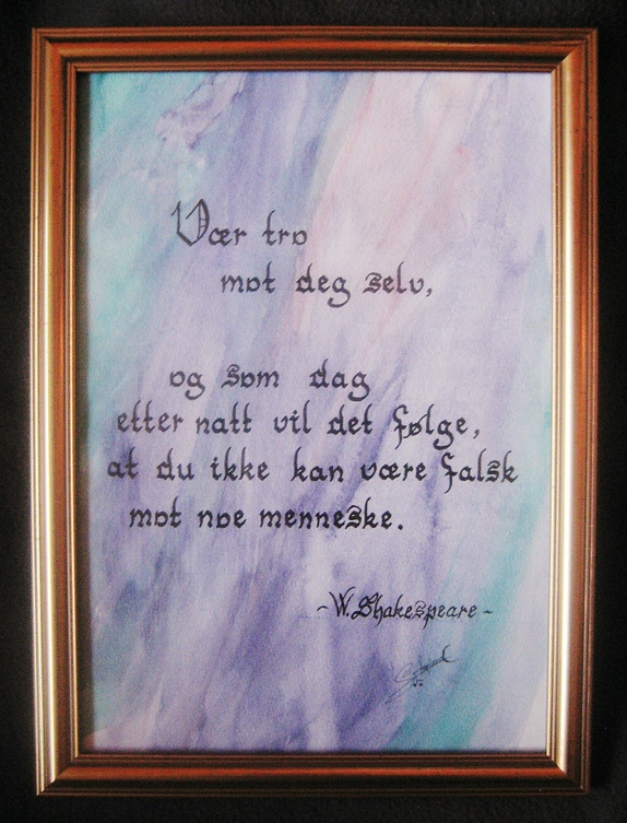 Akvarell med dikt - Epla