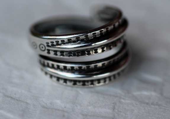 David-Andersen, Saga-serien. Ring i sterling sølv. Vintage - Epla