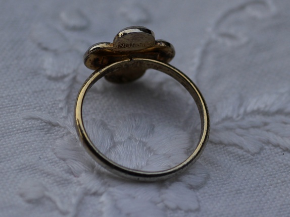 David-Andersen. Ring i sølv, med emalje. Vintage - Epla