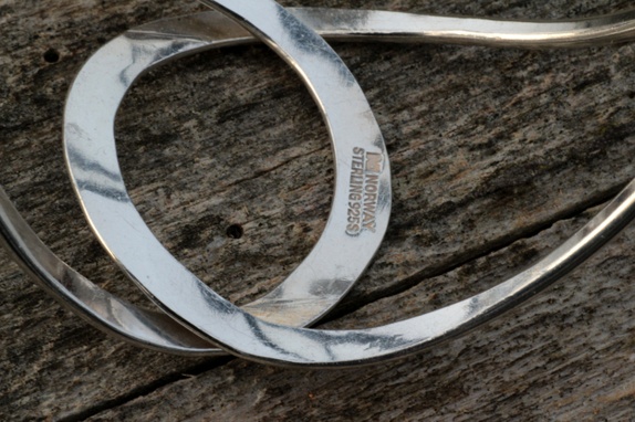 PLUS, Norway Silver Designs. Armbånd i sterling sølv. Vintage - Epla