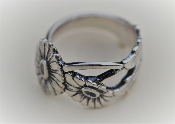 Th. Marthinsen. Ring i sølvplett. Vintage - Epla