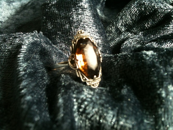 Gammel vakker art deco 830S ring - Epla