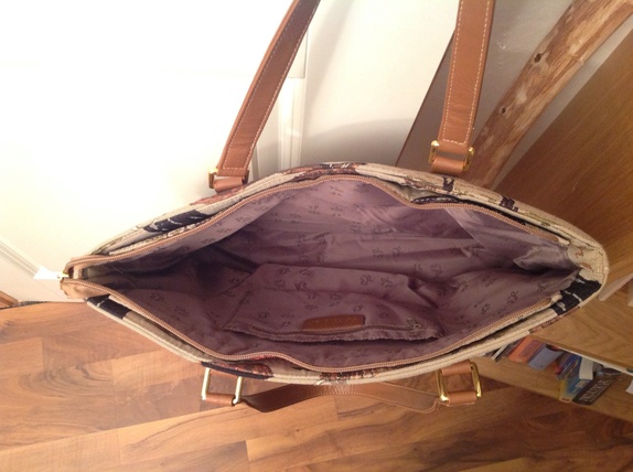 Royaltex stor billedvev veske - Epla