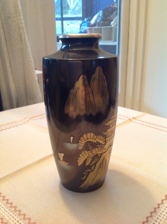 Japansk metallvase - Epla