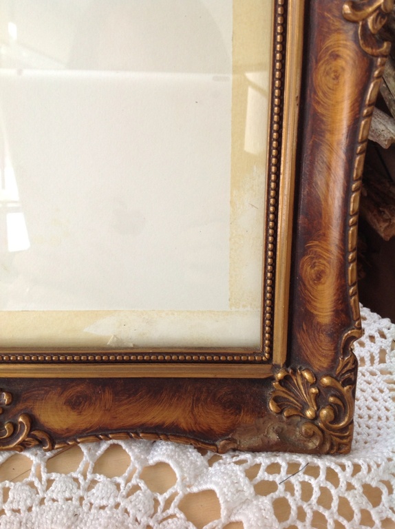 Stor gammel ramme i teak - Epla