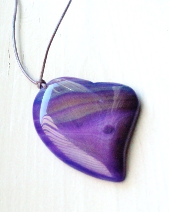 Onyx Agate hjerte - Epla