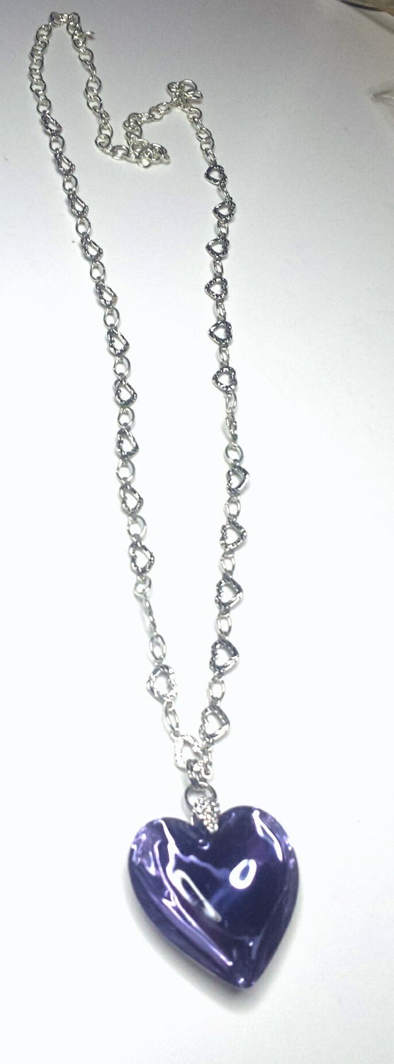 Langt smykke med hjerte - Epla