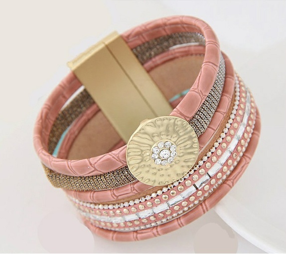 Lær armbånd - Epla