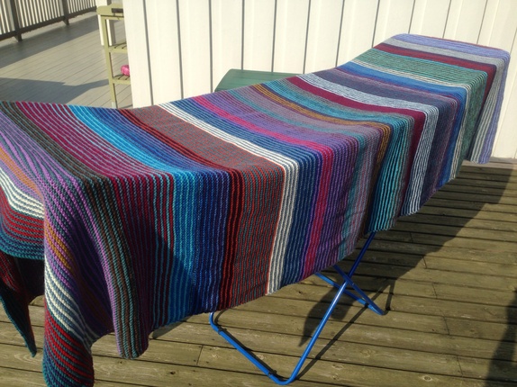 Rillestrikket teppe, Arne og Carlos oppskrift - Epla