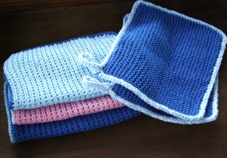 Kjøkkensett 1: Grytelapper og 3 kluter - Epla