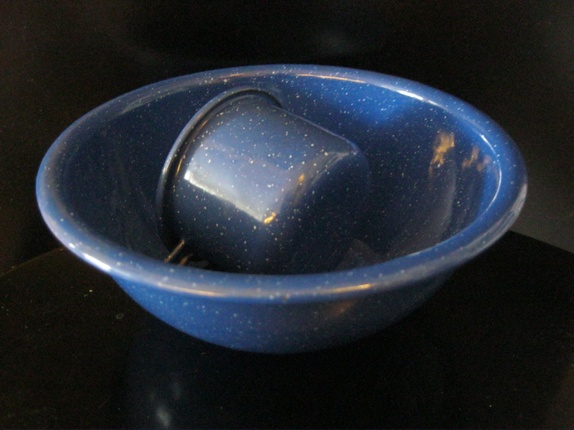 Emaljekopp og bolle - Epla