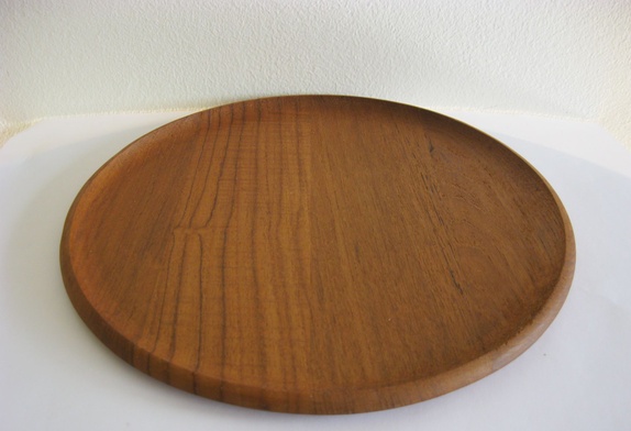 Rundt teakfat - Epla