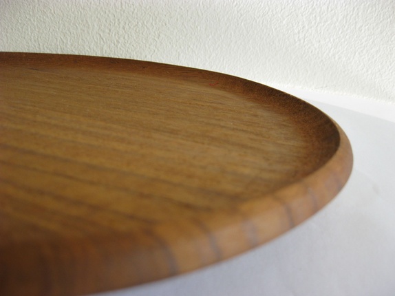 Rundt teakfat - Epla