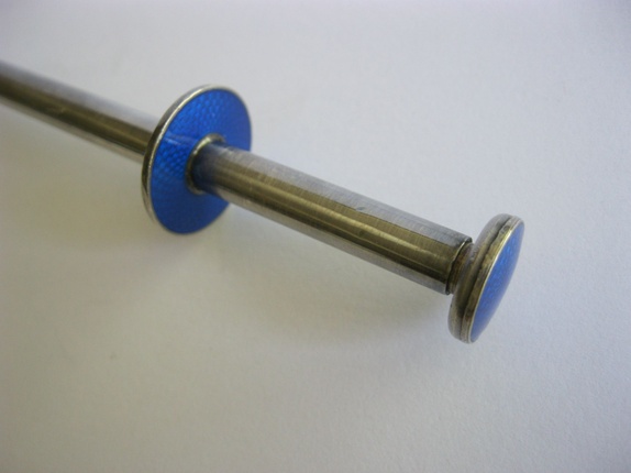 Blå emalje sukkerklype - Epla