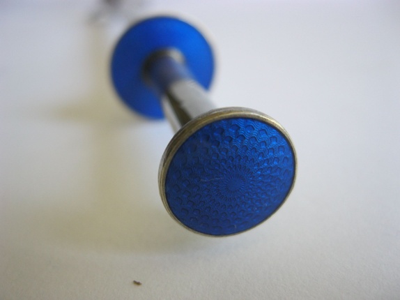 Blå emalje sukkerklype - Epla