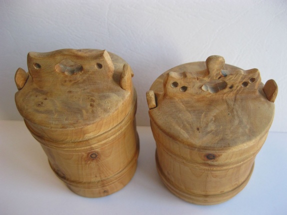 To fine små trebokser - Epla