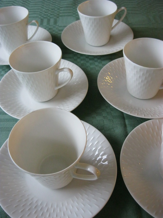 Hvite kaffekopper - Epla